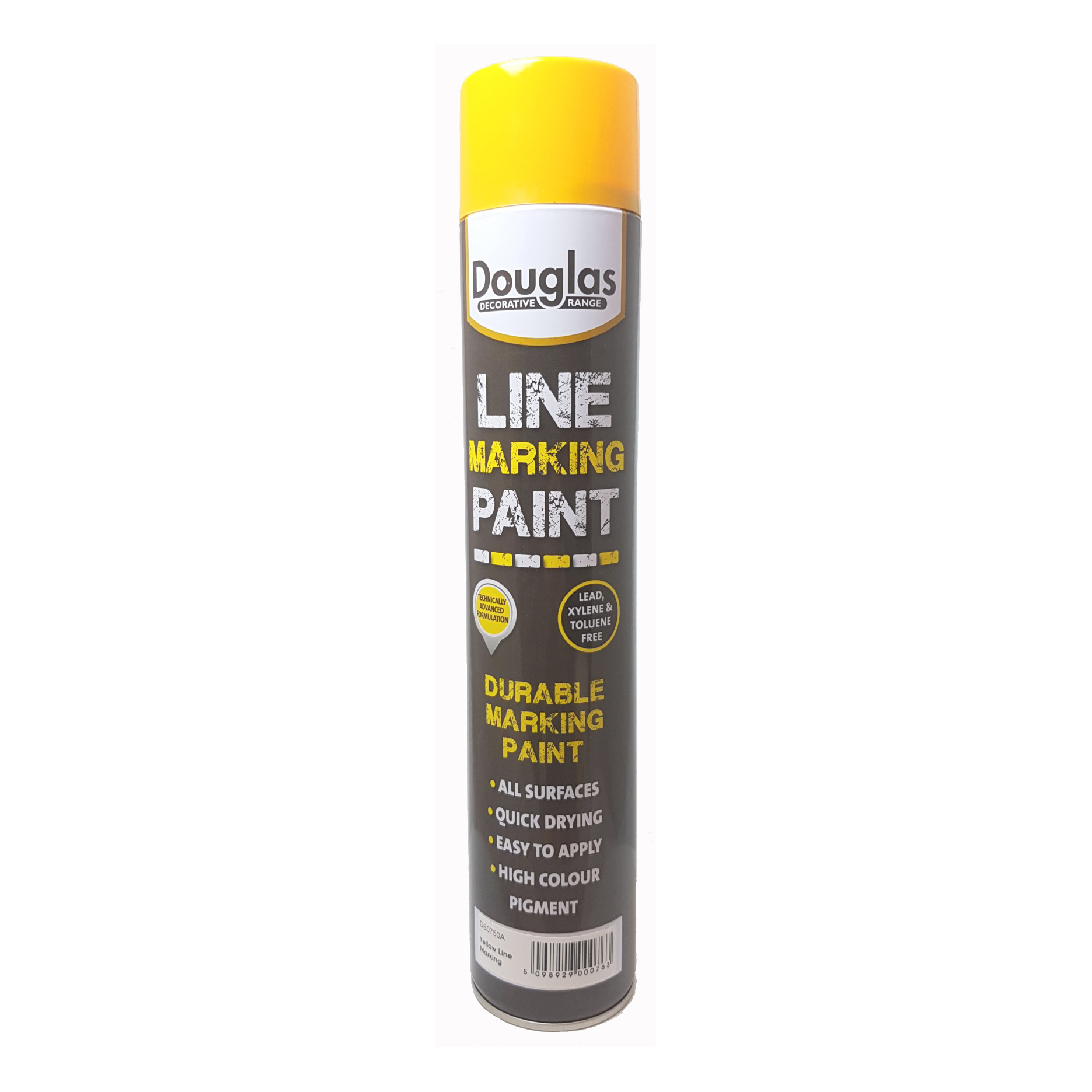 DS0750A - Line Marking Paint, 750ml Yellow - Curust Industries
