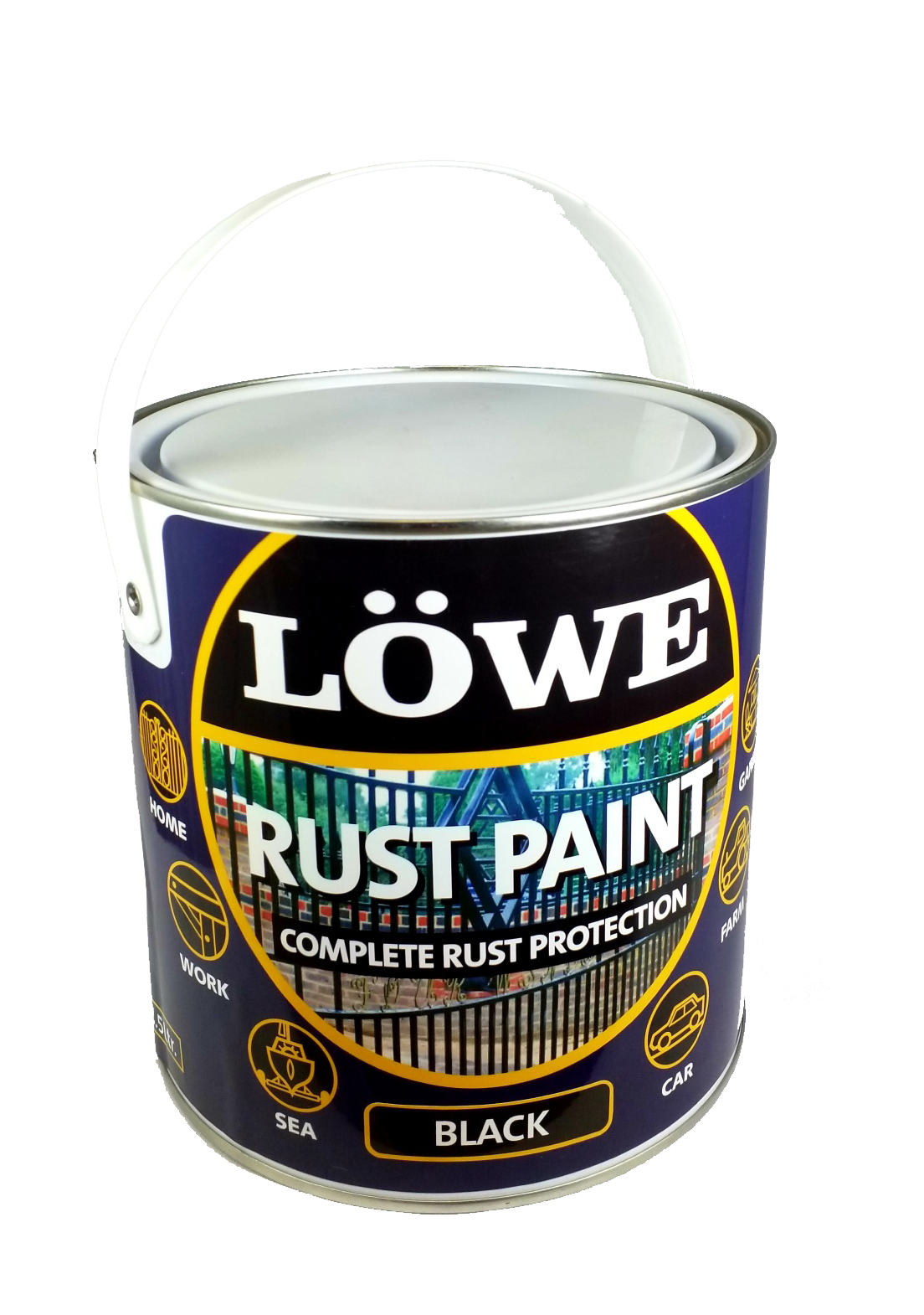 LRBL0300 – Lowe Metal & Machinery Paint , Black – 2.5ltr – Curust ...