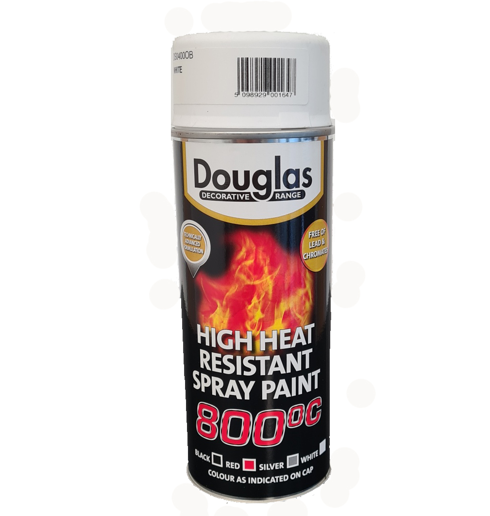 DS0400OB - High Heat Resistant Spray Paint 400ml Matt White, 800C ...