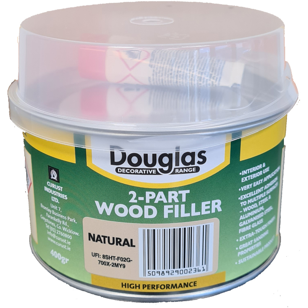 DPWF2PNAT - 2 Part Wood Filler, 400gr Natural - Curust Industries